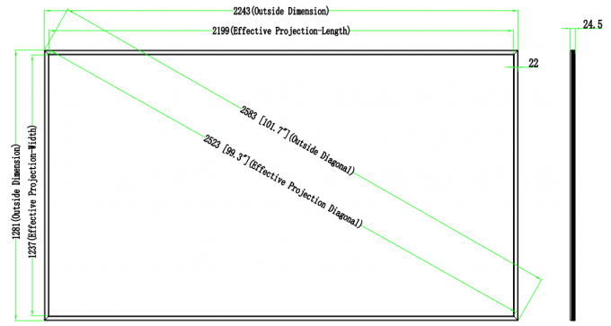 IBoard 99'' Interactive Projector Board With 3 Years Warranty