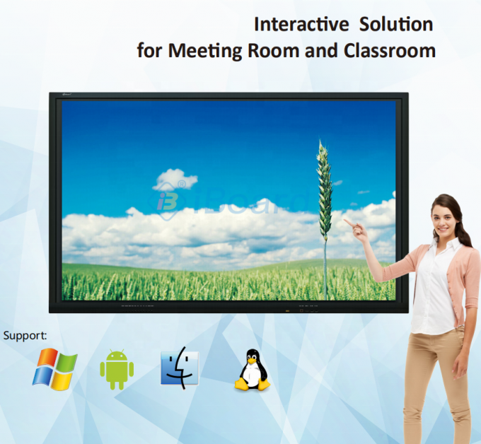 IR Interactive Flat Panel, 5ms Smart Digital Board For School Class ...