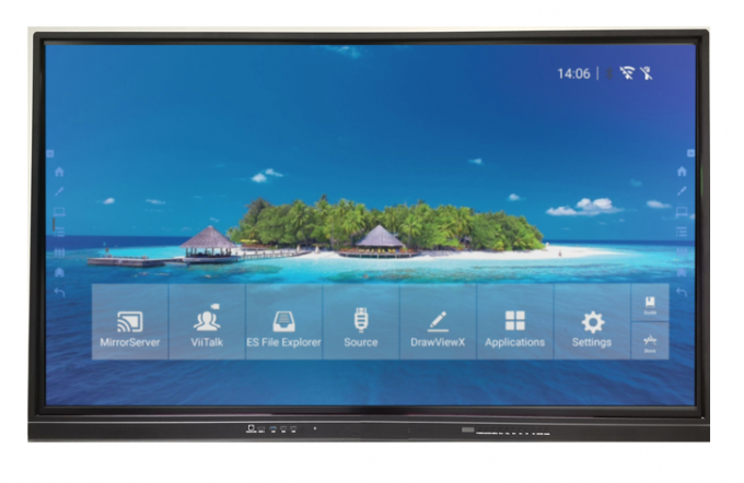 65'' LED Teaching Board Infrared Interactive Led Display Multi Touch ...