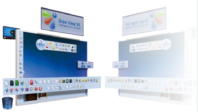 86 inch Interactive White Digital Board , IBoard Smart Board For Teaching