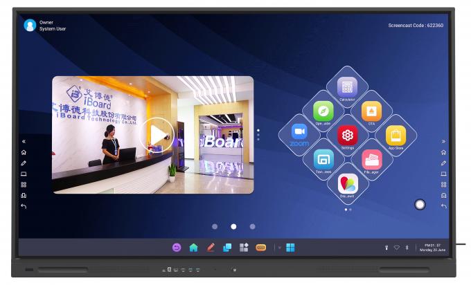 LCD Smart Board Android 13 55 65 75 86 98 Inch 40 Touch Points ...