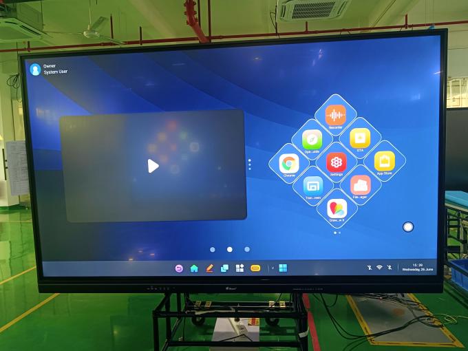 98 Inch Interactive Touch Screen Monitor camera mic speaker inbuilt ...