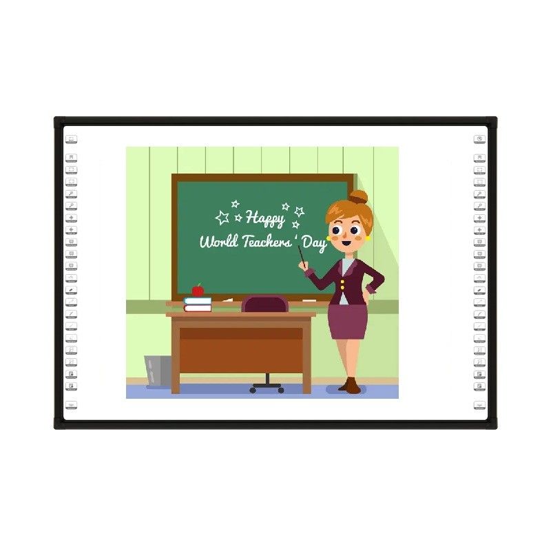 82 Inch Infrared Interactive Boards With E3 Ceramic/ Nano Surface Work ...