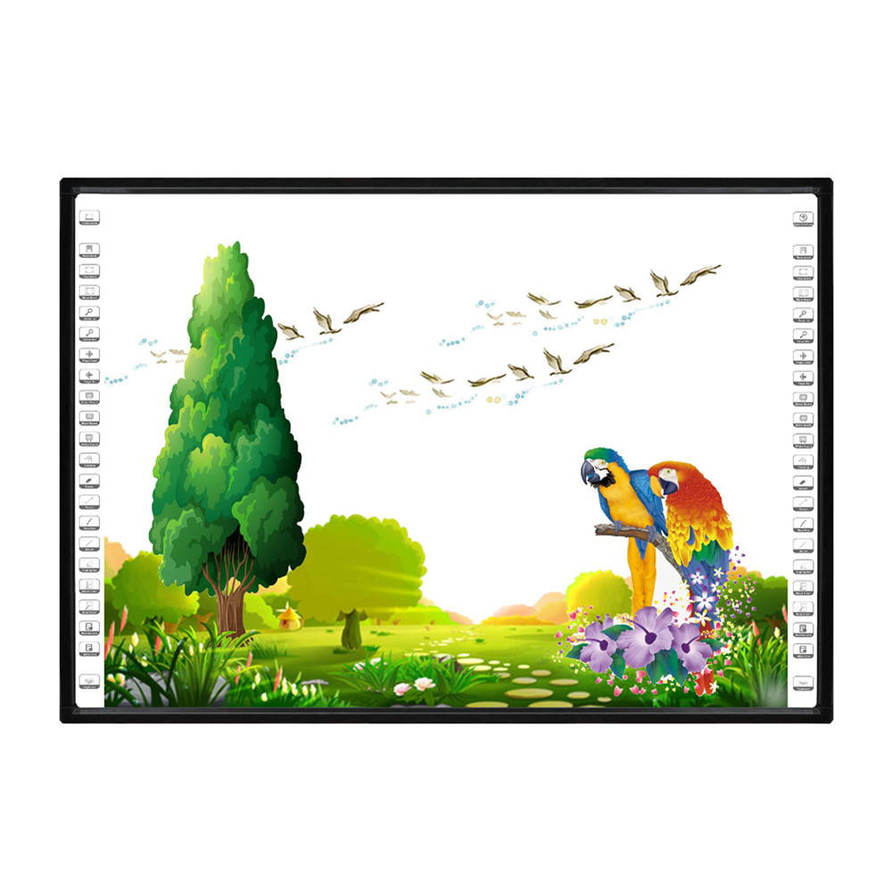 IR Interactive Whiteboard 82 To 120 Inch 10 Touch Points Smart White ...