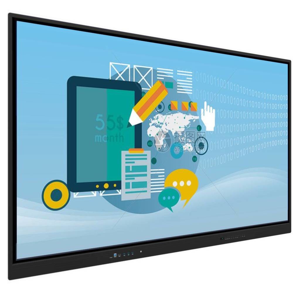 55 65 75 86 Inch Interactive Touch Screen Whiteboard Android 13 EDLA 40 ...