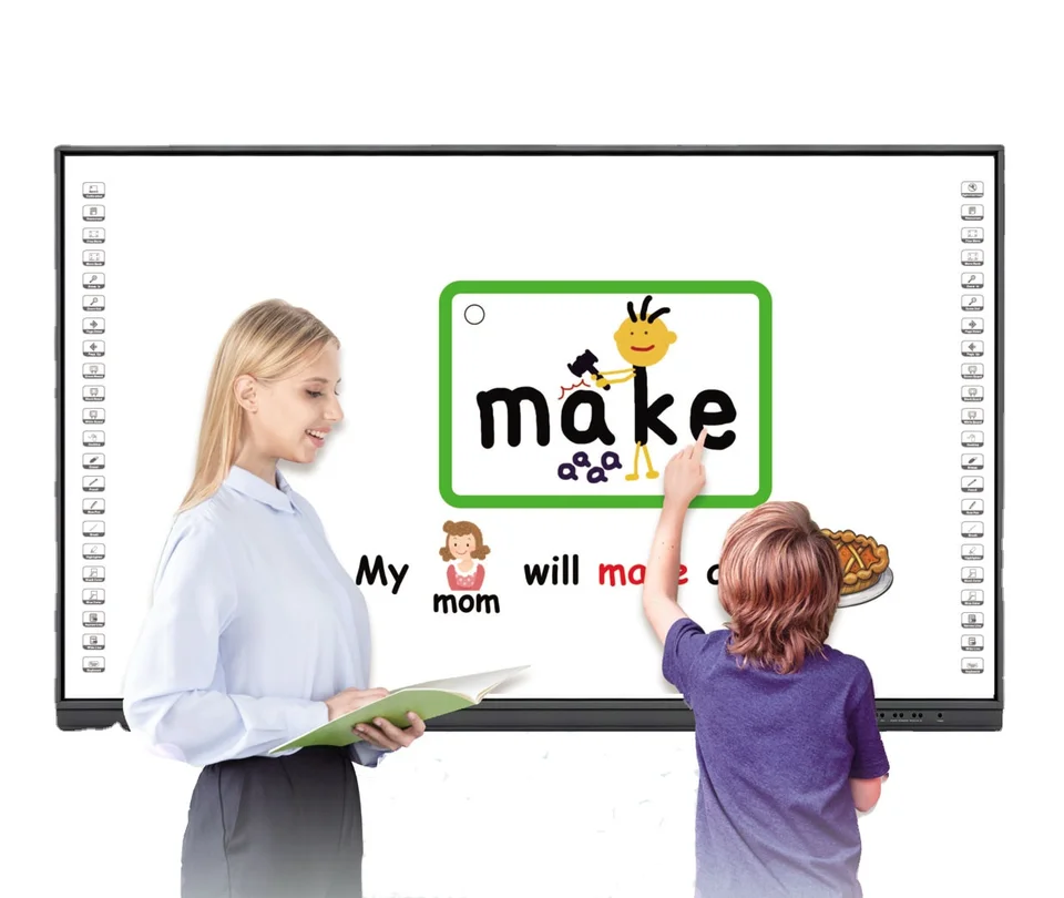 82 Inch Multi Touch Interactive USB Board With 2mm Accuracy Wall Mount ...