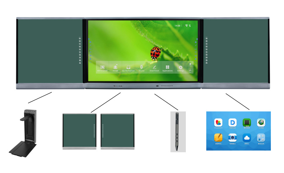 75inch Educational Equipment Touch Screen Best Smart Board ...