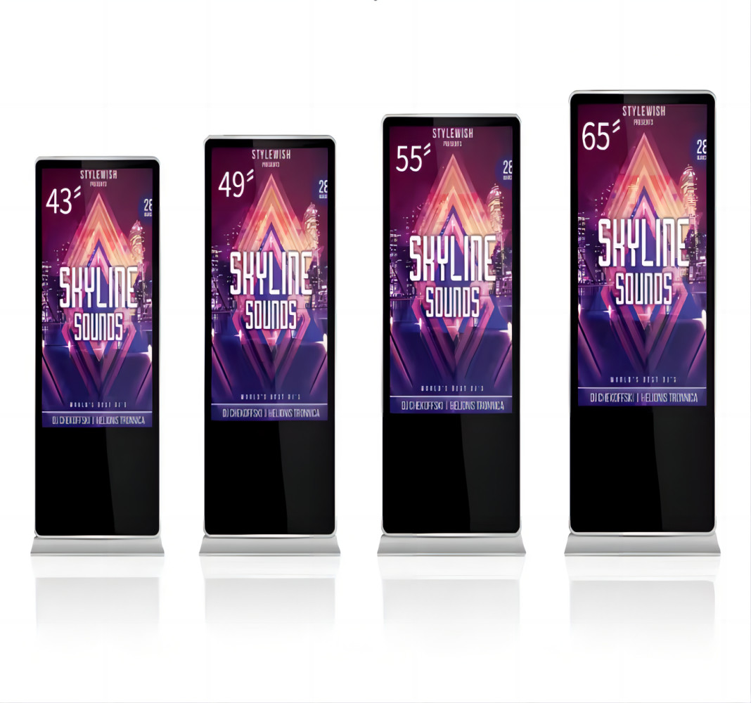 Digital Signage Display Floor Standing android Window System LCD Screen ...