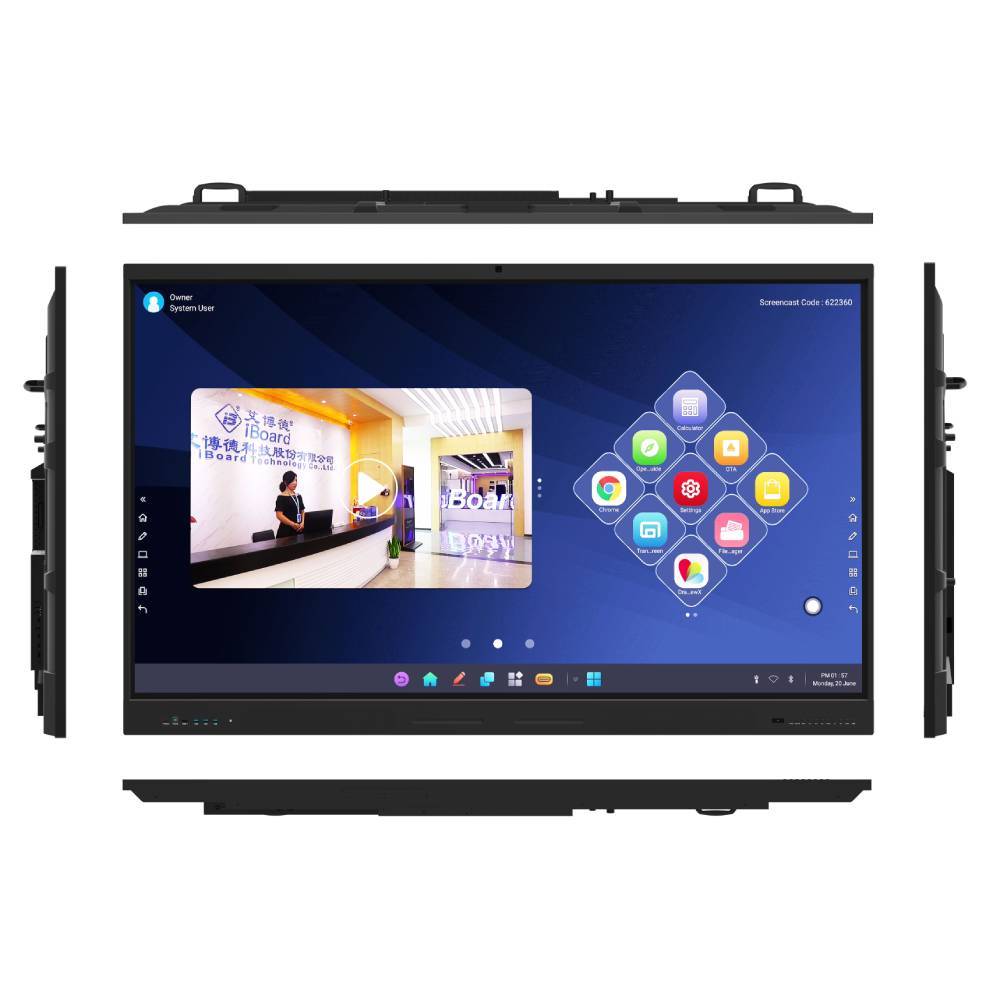 86 Inch Android 14 Interactive Whiteboard with Wireless Projection